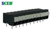 China 10A Screwless Spring Terminal Block 3.5mm Pitch 300V 2-28 Poles LCP UL94-V0 for sale