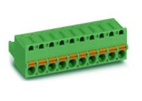 China Pitch 5.08mm Electrical Pluggable Terminal Block 300V 18A Plastic Housing for sale