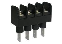 China Black Pitch 9.525mm Terminal Block Barrier 300v 20A 2P-22P for sale