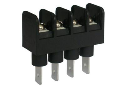 China Black Pitch 9.525mm Terminal Block Barrier 300v 20A 2P-22P for sale