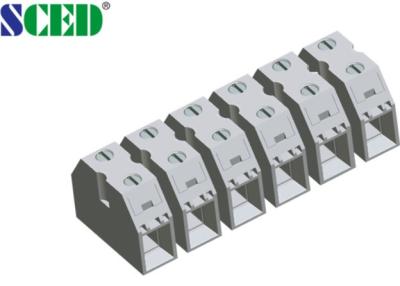 China 50A Feed Through Screw Terminal Block Pitch 13.5mm 2-16 Poles Copper for sale