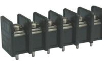 China UL94-V0 Brass Black PCB Terminal Blocks 20A 300V M4 Screw 9.525mm Pitch for sale