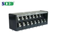 China 7.62mm Double Deck Barrier Terminal Block 300V 15A PCB Mount PBT for sale