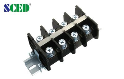 China 25mm 600V 101A PCB Rail Mount Terminal Block with Right Angle Wire Inlet - 2-20 AWG Range for sale