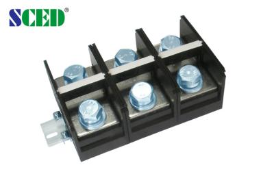 China High Current Rail Mounted Terminal Blocks 2P-12P 60mm Pitch 600V 500A for Industrial Applications for sale