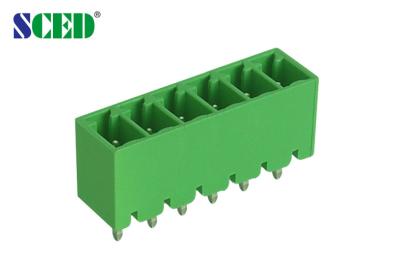 China 3.81mm Pitch Male Socket Terminal Blocks 300V 8A Rating 2-22 Pole UL CE Certified for sale