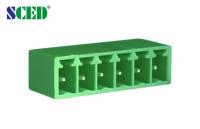China 3.50mm Pitch 8A Plug-In Terminal Blocks with Right Angle PCB Mount and Quick Connect for Industrial Applications for sale