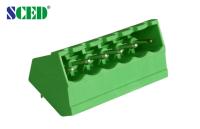 China 5.08mm 300V 18A Pluggable Terminal Block Connector PA66 Green Male Plug for sale