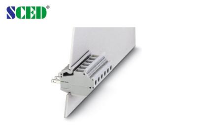China 300V 15A Through Panel Terminal Blocks with Vertical Wire Inlet - 12-28 AWG Range, UL94 V-0 Rated for sale