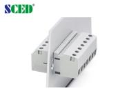 China 65 Amp Feed Through Panel Terminal Block 10.1mm Pitch 24 Pin PCB Connector 600V Rating for sale