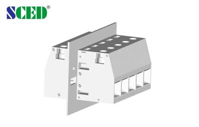 China 600V 150A Through Panel Terminal Blocks Pitch 18.8mm 2-24 Pole Right Angle for sale