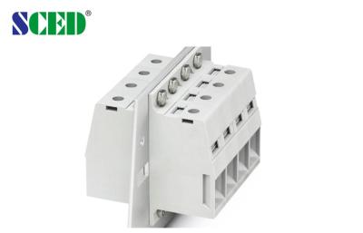 China 24 Pin Grey Feed Through Panel Terminal Blocks with 600V/230A Rating and 95mm² Capacity for sale