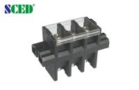 China Double Levels Panel Feed Through Terminal Block 2-24 Pin 600V 40A with UL94 V-0 PBT Housing for sale