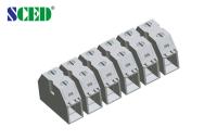 China 600V 50A Panel Feed Through Terminal Block 13.50mm Pitch 2P-16P Configuration UL94 V-0 Rated for sale