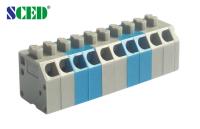 China 3.50mm Pitch Spring Terminal Block 10A 300V 2P-28P with 1.5mm² Wire Capacity for sale