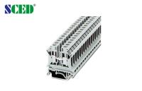 China 600V 50A DIN Rail Mount Terminal Blocks 8.2mm Width UL CE Certified Industrial Electrical Connectors for sale