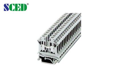 China 600V 50A DIN Rail Mount Terminal Blocks 8.2mm Width UL CE Certified Industrial Electrical Connectors for sale
