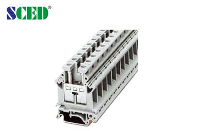 China 12.2mm Waterproof DIN Rail Terminal Blocks - 101A Max Current, 25mm² Cross Section for Industrial Power Distribution for sale