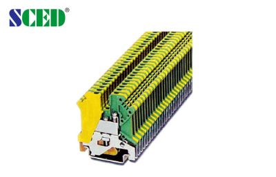 China 5.2mm Quick Disconnect DIN Rail Terminal Blocks Single Deck Waterproof 42.5mm Dimensions 0.6-0.8Nm Torque for sale