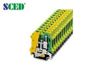 China 10.2mm DIN Rail Terminal Blocks for AWG 24-6 Wires with M4 Screws and 1.5-1.8 Nm Torque Rating for sale