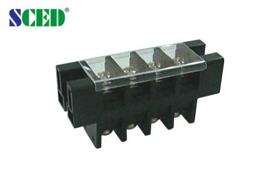 China Single Deck Through Panel Terminal Block Connector 21.0mm Pitch 600V 180A Rating for Industrial Applications for sale