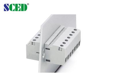 China 600V 65A Pitch 10.1mm Feed Through Terminal Block Connector , Single Deck 2P-24P for sale