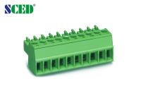 China 300V 8A Female Pluggable Terminal Block with 3.50mm Pitch for PCB Applications 2P to 22P Configurations for sale