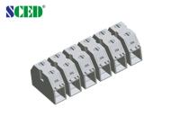 China 2-16 Poles Panel Mount Terminal Block 600V 85A Single Level Screw Connector for sale