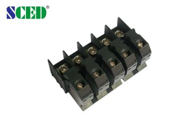 China Feed Through Panel Mount Terminal Block Connector 15.0mm Pitch 2P-12P 600V 90A with UL94 V-0 Rating for sale