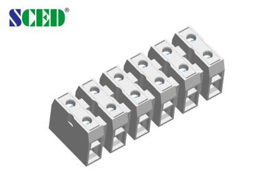 China 12.00mm Panel Mount Feed Through Terminal Block 600V 30A with 6mm² Wire Capacity for sale