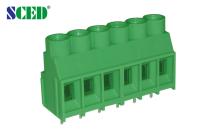 China 6.35mm Pitch PCB Screw Terminal Block Connector 2P-24P 300V 10A for Power Supply Applications for sale