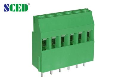 China Euro Type Screw Connection Terminal Block 300V 10A PA66 Brass Terminal for sale