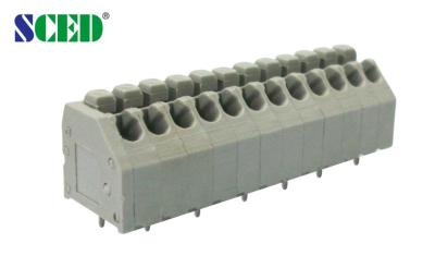 China 3.50mm Pitch PCB Spring Terminal Block 300V 5A 28P Screwless Electrical Connector for sale