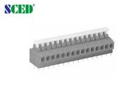 China 3.81mm PCB Spring Clamp Terminal Blocks 300V 10A Rating 2P-28P Screwless Design for sale