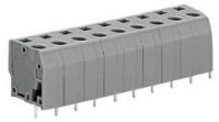 China 300V 12A 2P-16P Screwless Terminal Block with 7.62mm Spring Clamp for PCB Applications for sale