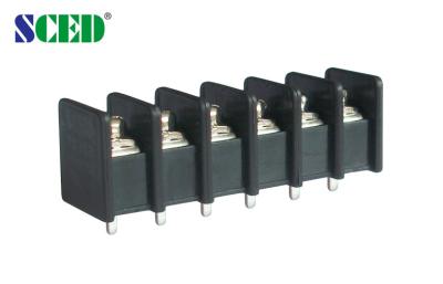 China Black Barrier Type PCB Terminal Blocks 7.62mm Pitch 300V 15A 2P-22P with UL CE Certification for sale