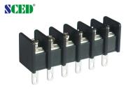 China Right Angle Barrier Terminal Block 300V 15A 7.62mm Pitch Power Terminal Blocks 2P-24P for sale