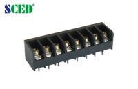 China 300V 15A Industrial Barrier Terminal Blocks With Right Angle Wire Inlet for sale