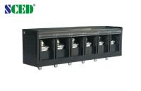 China 40A 600V PCB Barrier Terminal Block 13.00mm , Right Angle Wire Inlet for sale