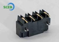 China LCP Gold Plated Pluggable Terminal Block Right Angle 7.5mm Pitch 300V 16A for sale