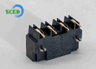 China LCP Gold Plated Pluggable Terminal Block Right Angle 7.5mm Pitch 300V 16A for sale
