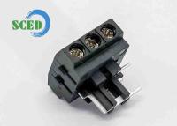 China 300V 10A M3 Screw Terminal Block Connector 12-24 AWG PBT 6.2mm Pitch PCB Mount for sale