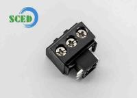 China PA66 5.7mm Pitch 300V 10A M3 Screw Terminal Block Connector 10-22 AWG PCB Mount for sale