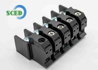 China Feed Through Terminal Block 90A 600V PA66 M5 15.00mm 4-20 AWG Perforation for sale