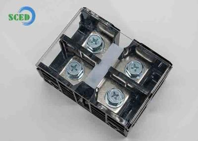 China Black High Current PC Terminal Block 31.00mm Pitch 600V 200A for Rail Transportation for sale