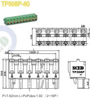 China Black PA66 Female Pluggable Terminal Block Connector 7.62mm Pitch 300V 12A for sale