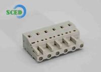 China 7.50mm Double Levels Pluggable Terminal Block Header PCB PA66 Male Sockets 2-16P 300V 15A for sale