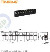 China Nickel Plated PBT M5 Power Terminal Connector Block 600V 57A 14.50mm Pitch for sale