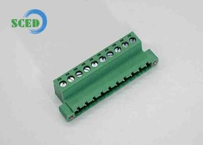 China Pluggable Terminal Block Plug Female Socket 5.08mm Pitch 300V 18A 2-20P for sale