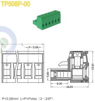 China 5.08mm Pitch Pluggable Terminal Block Female Plug Brass M3 PA66 12-30 AWG 300V 18A for sale